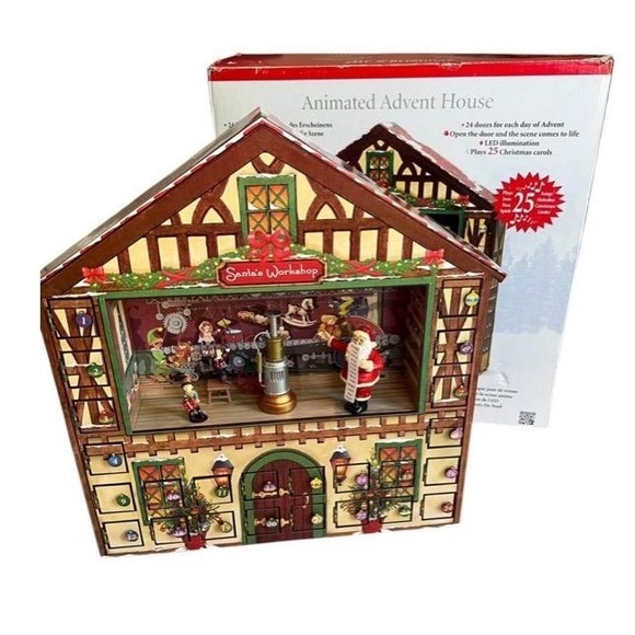 Mr. Christmas | Holiday | Mr Christmas Animated Santas Workshop Advent ...